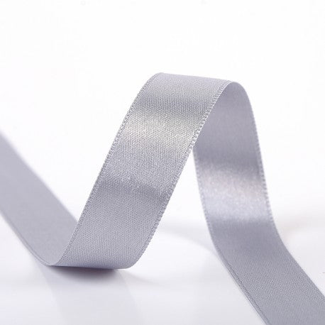 Double Sided Satin Ribbon Light gray Les Artisans Indiens du Quebec