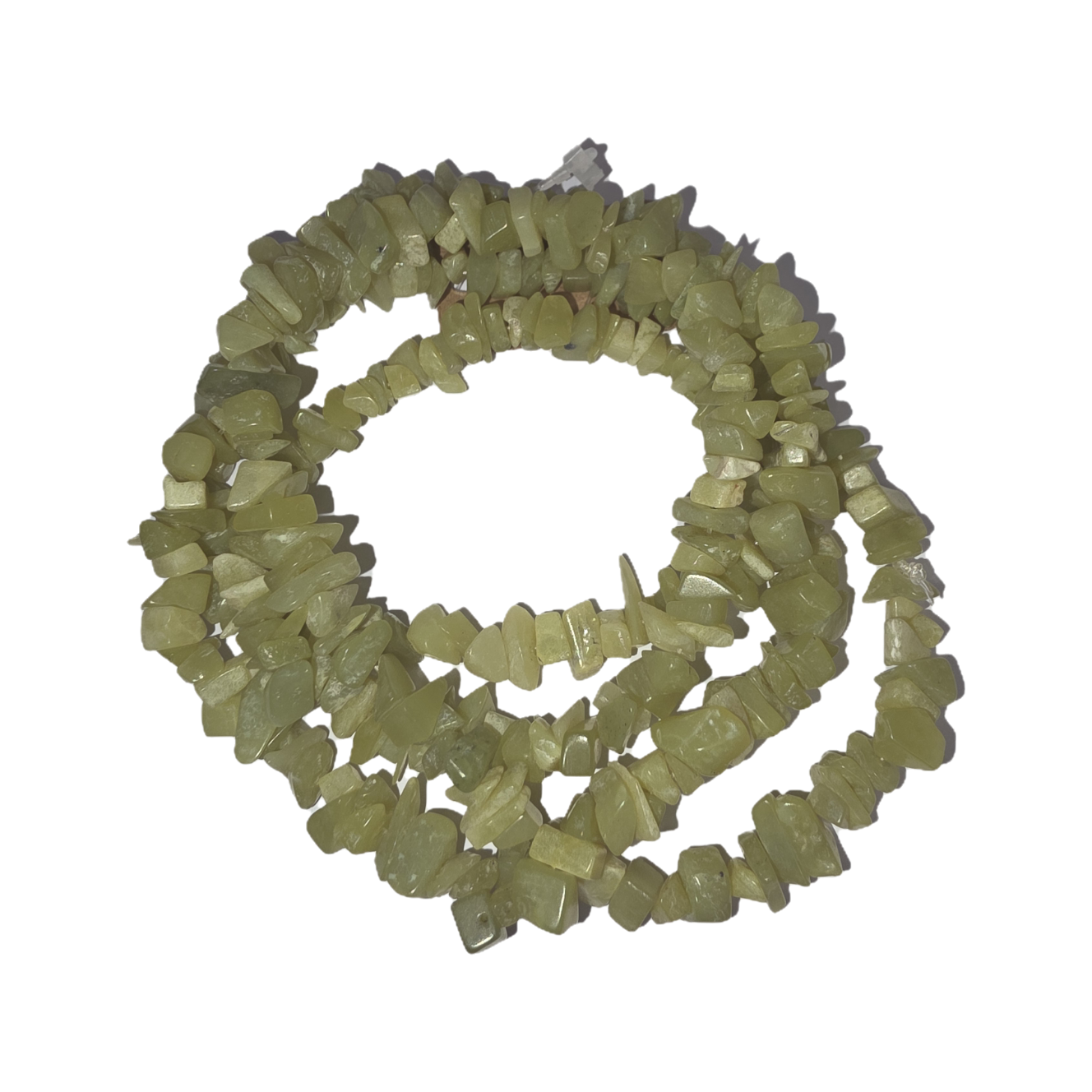 Chips - Semi Precious on strand - Olive Jade – Les Artisans Indiens du ...